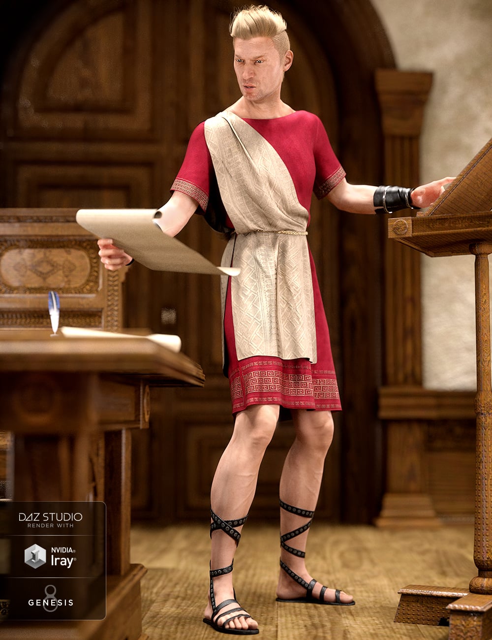 dForce Toga Outfit Textures | Daz 3D