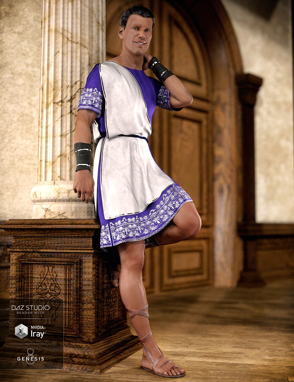 dForce Toga Outfit Textures | Daz 3D