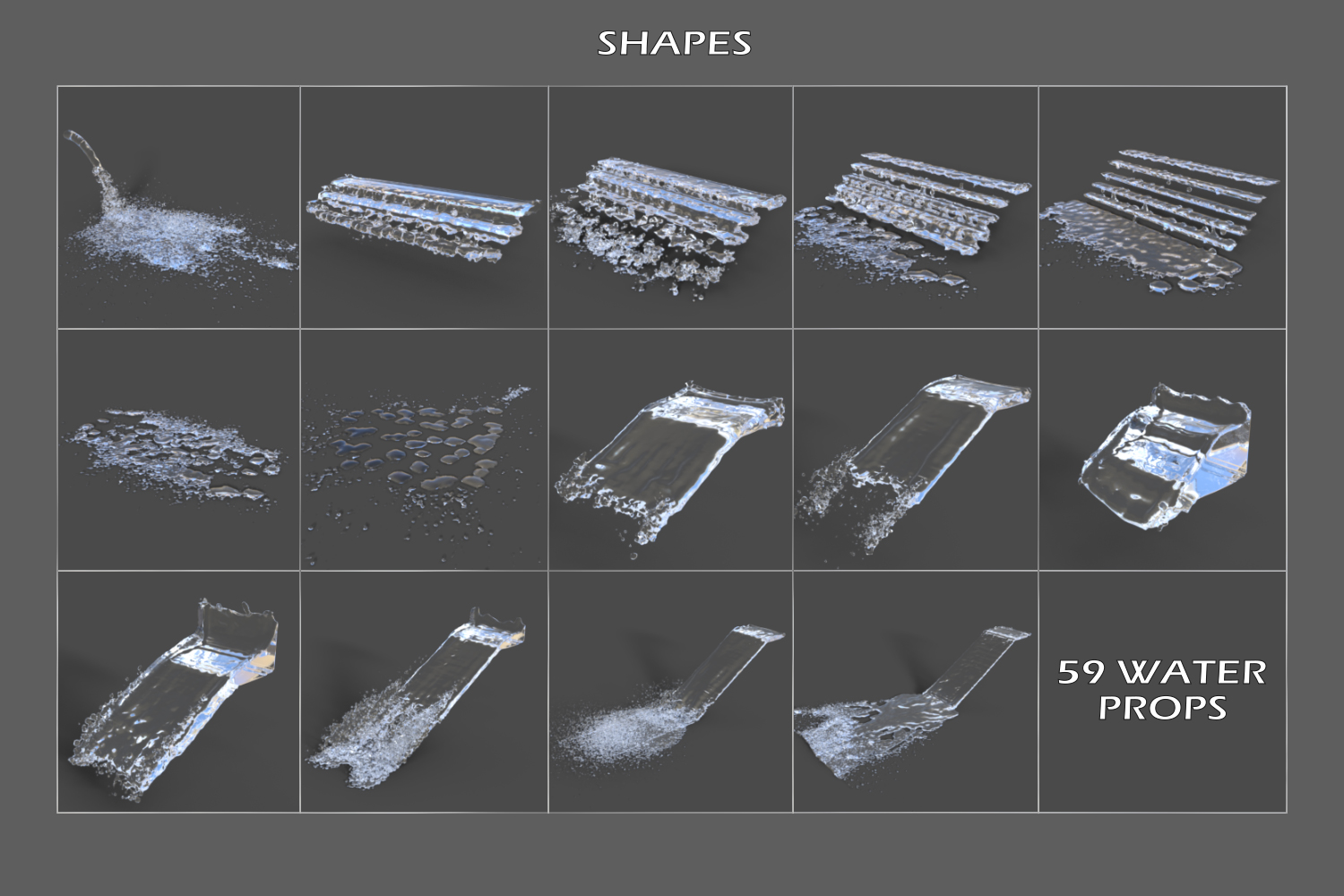 JW 3D Water Props Vol. 2 | Daz 3D