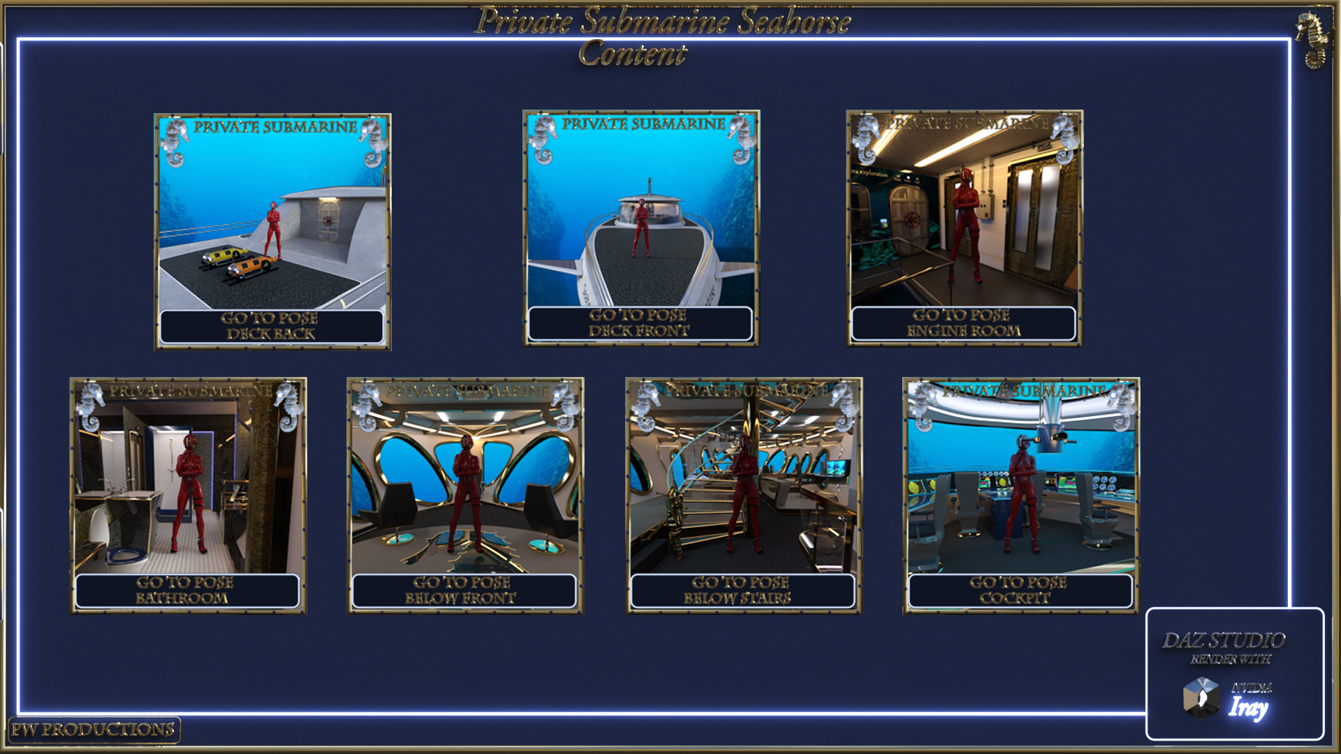 PW Private Submarine | Daz 3D