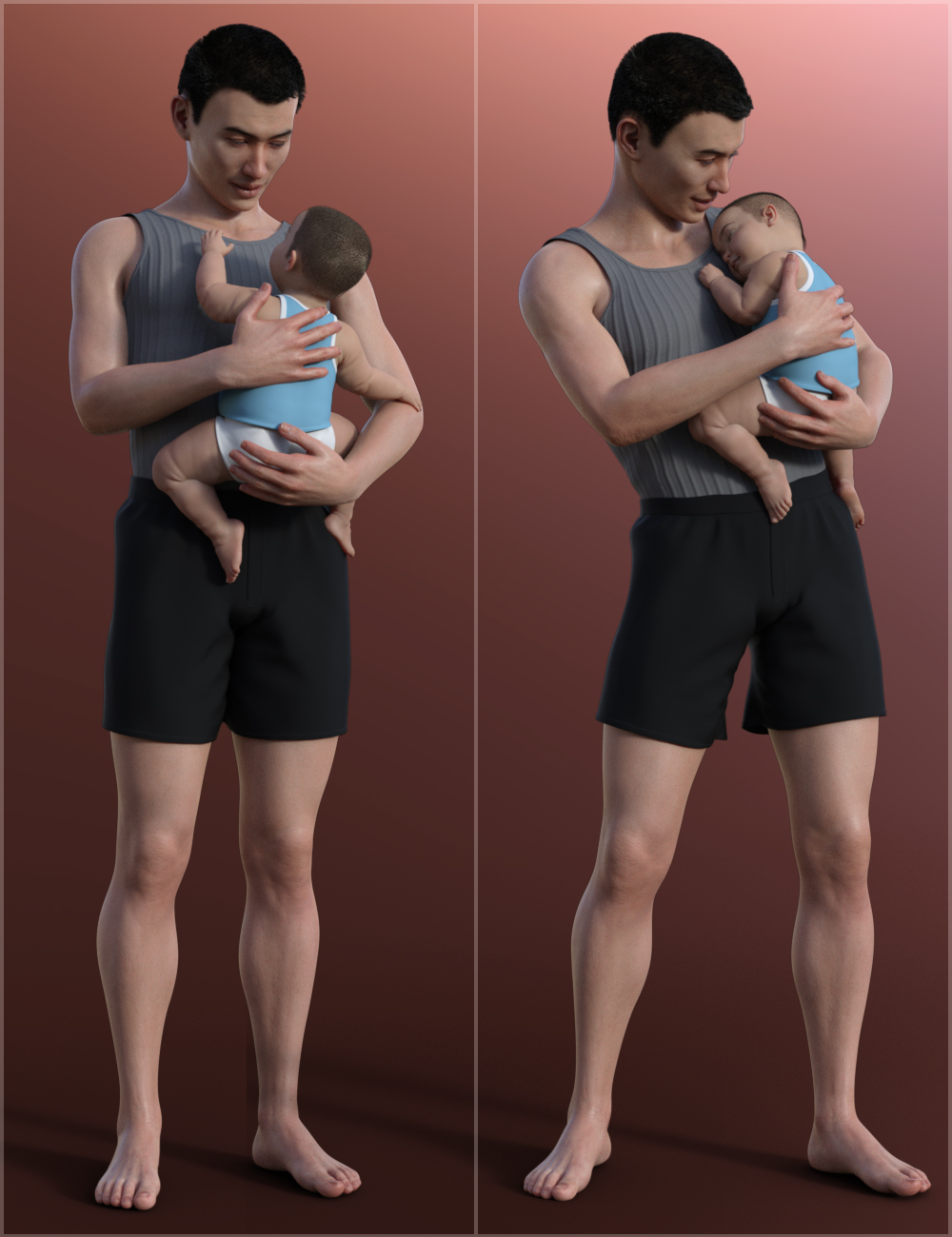 Baby Mine Poses for Genesis 8 | Daz 3D