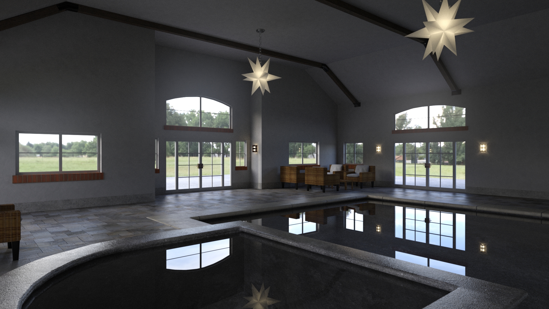 Luxury Pool House | Daz 3D