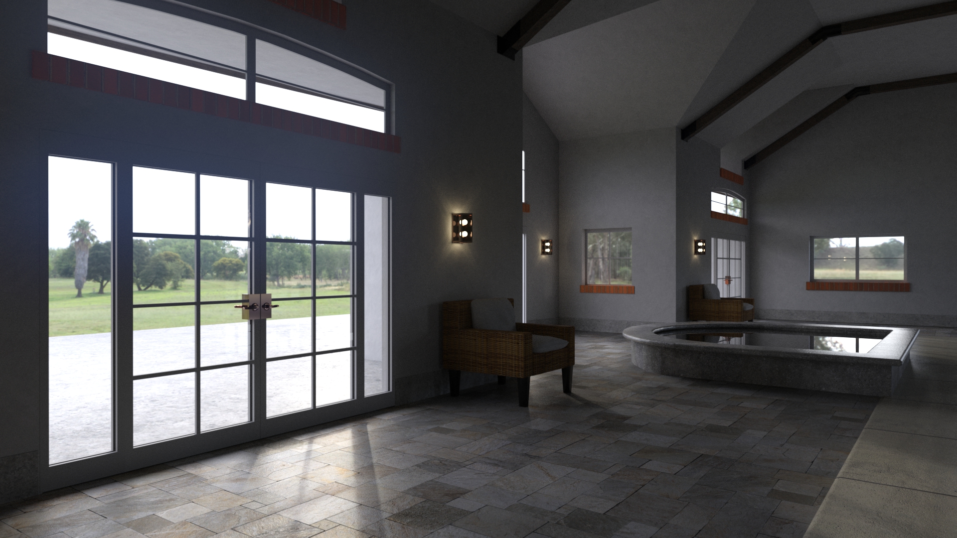 Luxury Pool House | Daz 3D