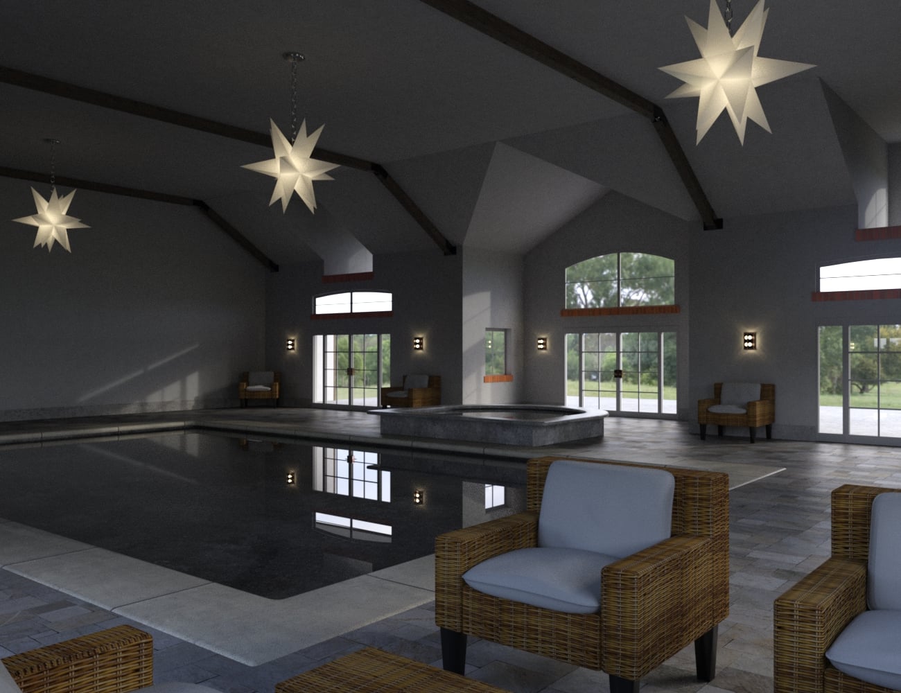 Luxury Pool House | Daz 3D