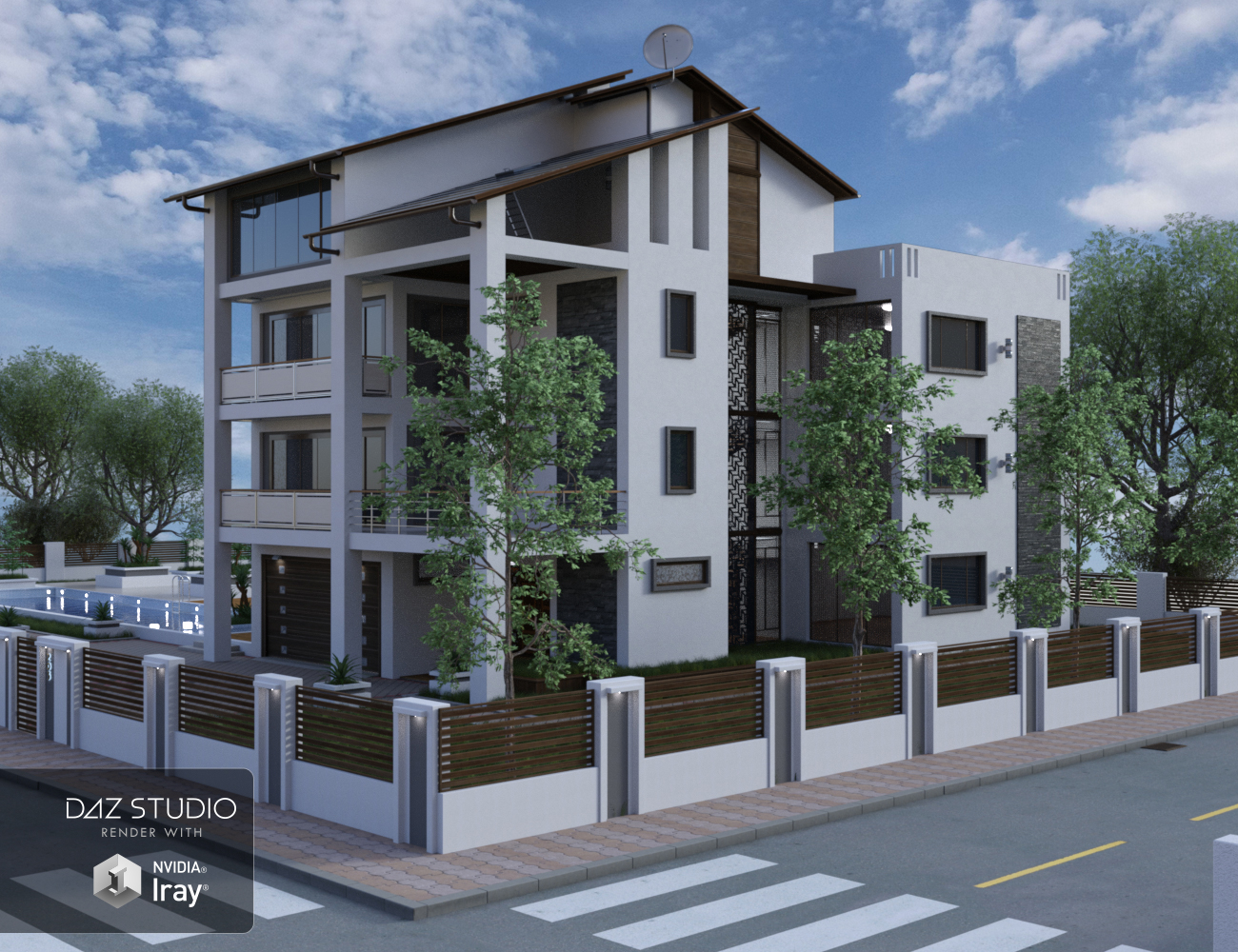 Modern House 2 | Daz 3D