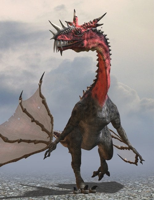 Fork Horn Dragon | Daz 3D