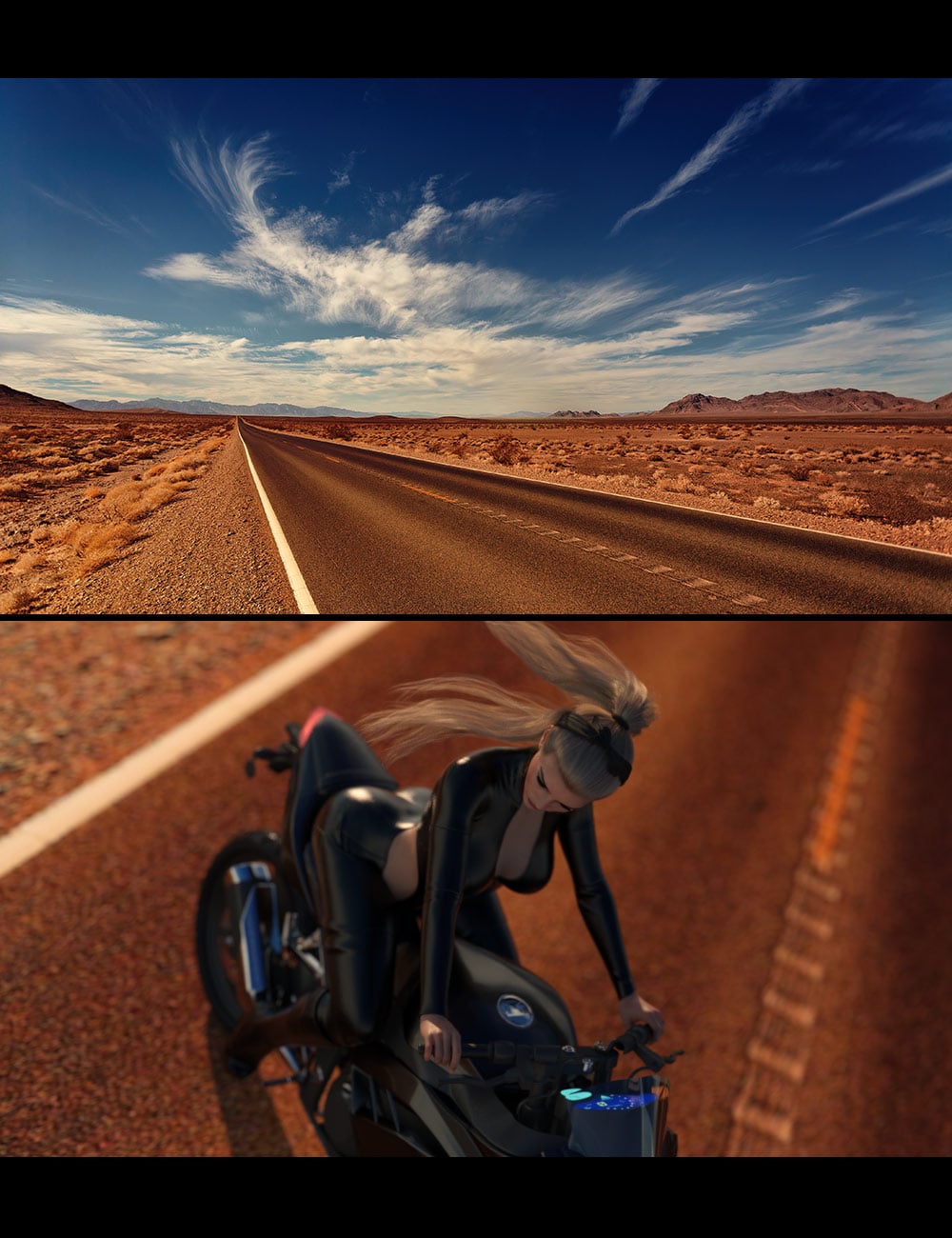 3D Photo Scenes - Lonely Roads | Daz 3D