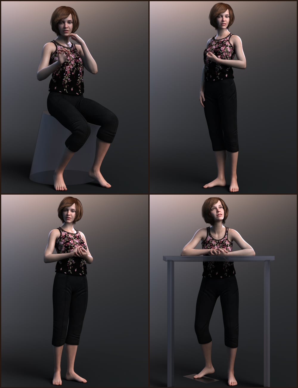 Sharp Poses for Genesis 8 Female | Daz 3D
