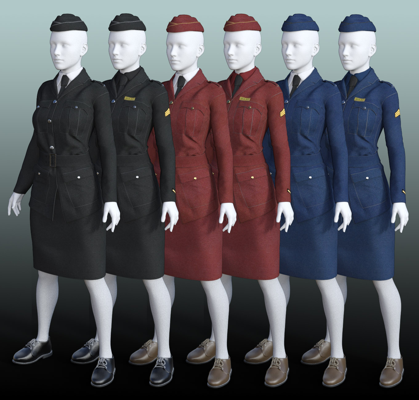 Blitz Girl Uniform for Genesis 8 Female(s) | Daz 3D