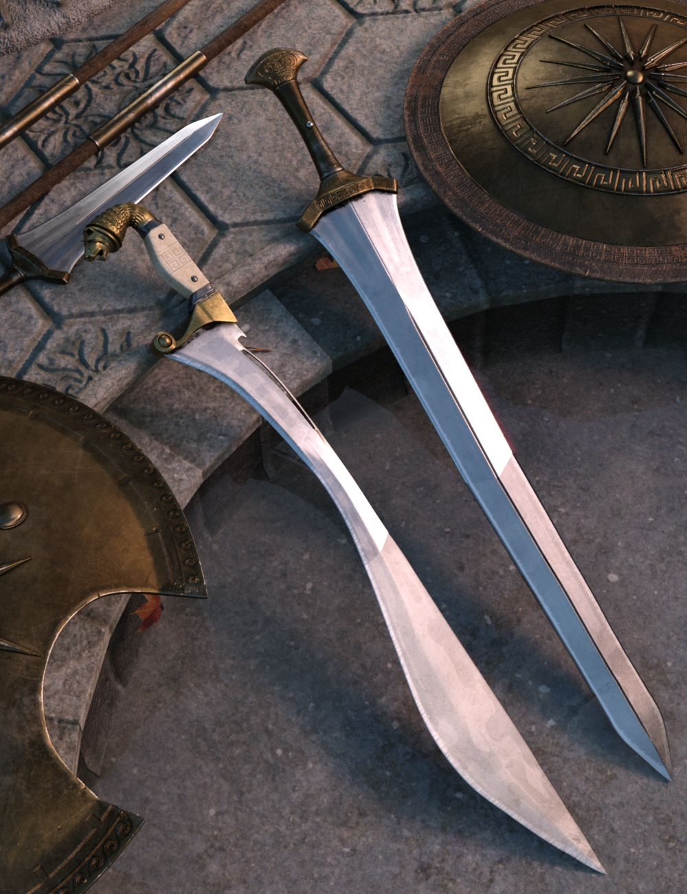 Macedonian Weapons Collection | Daz 3D