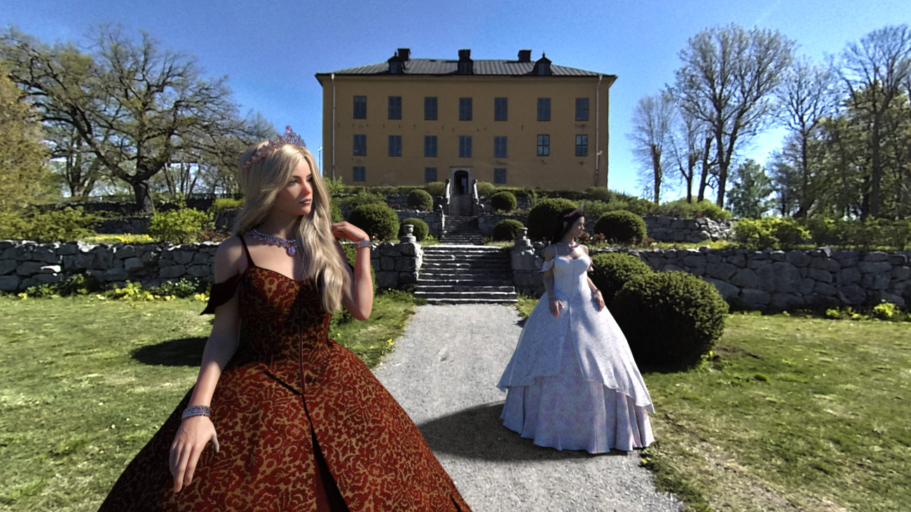 Swedish Castle And Garden - DAZ Studio Iray HDRI Pack | Daz 3D