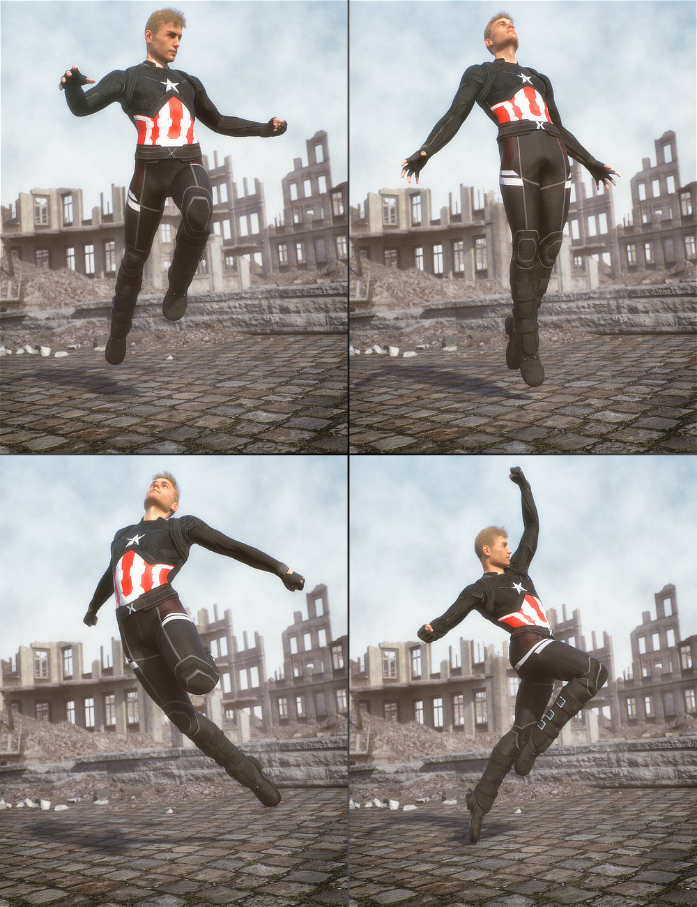 Heroic Poses for Victoria 8 and Michael 8 | Daz 3D