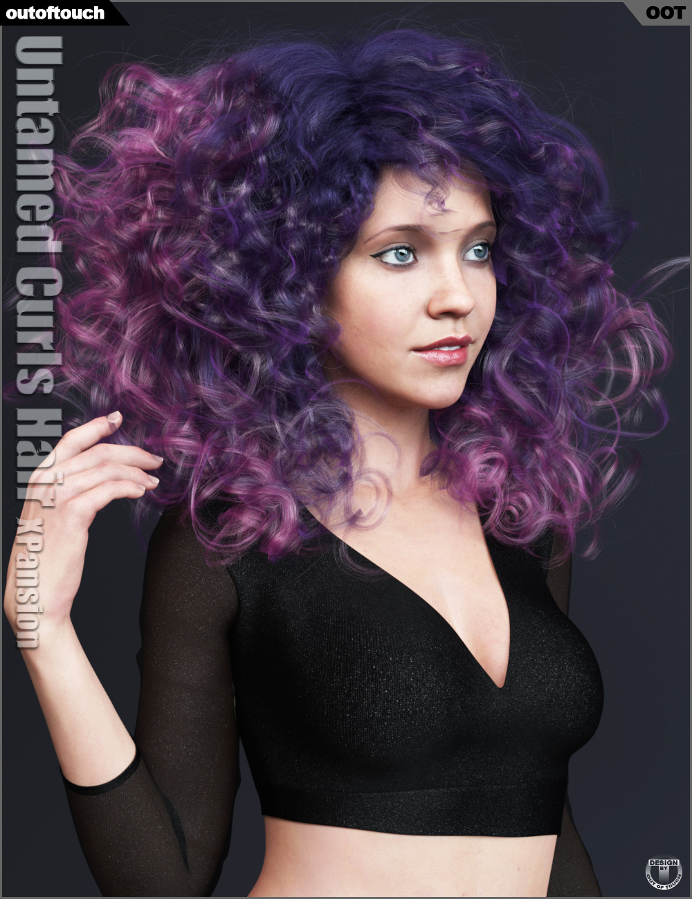OOT Hairblending 2.0 Texture XPansion for Untamed Curls Hair | Daz 3D