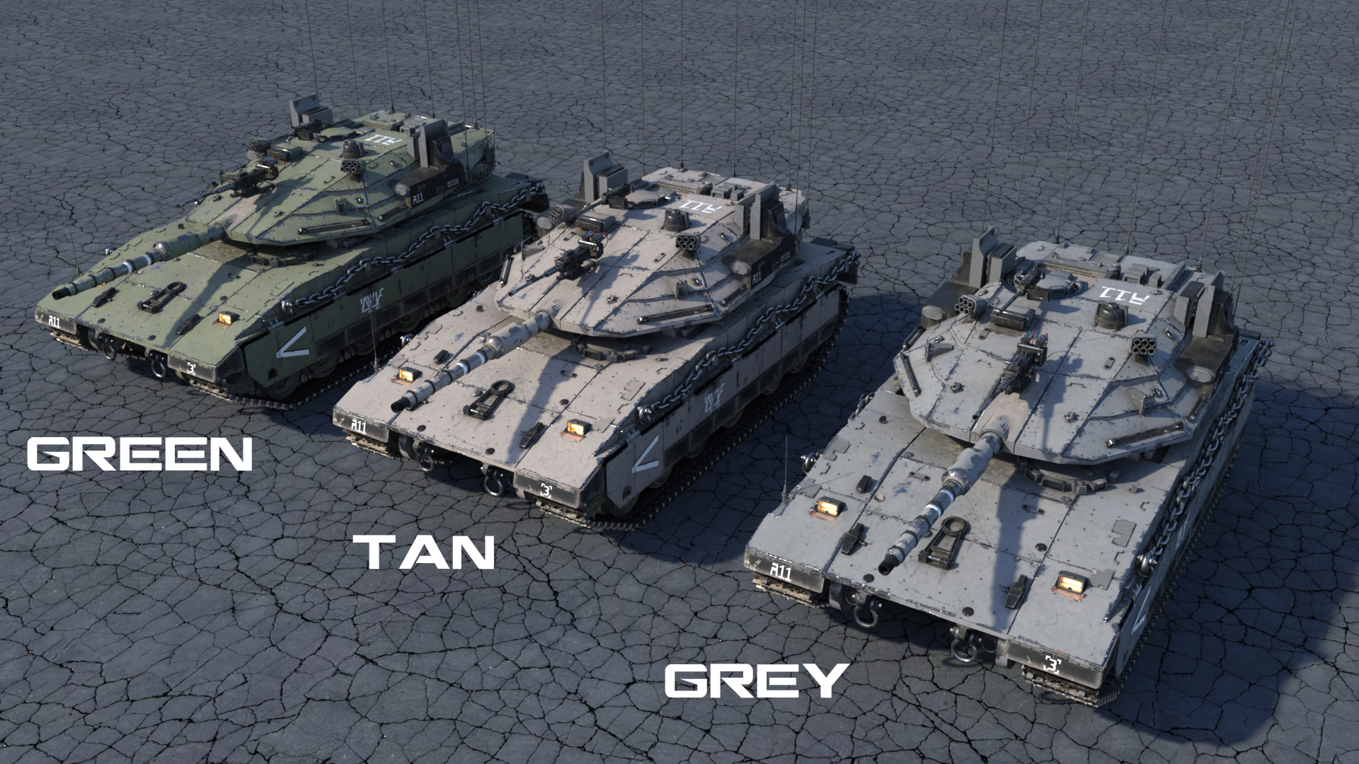 Merkava Tank | Daz 3D