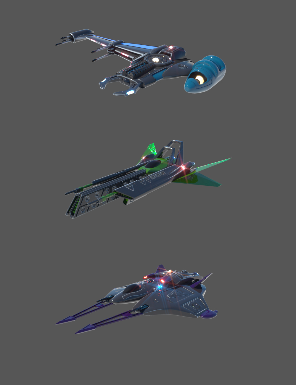 Epic Sci-Fi Starship Battle Kit | Daz 3D