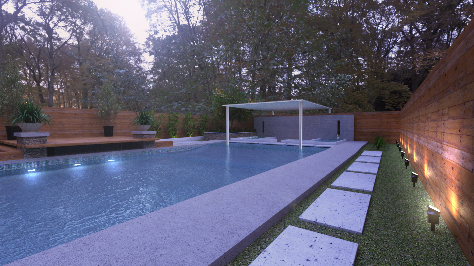 Modern Pool | Daz 3D