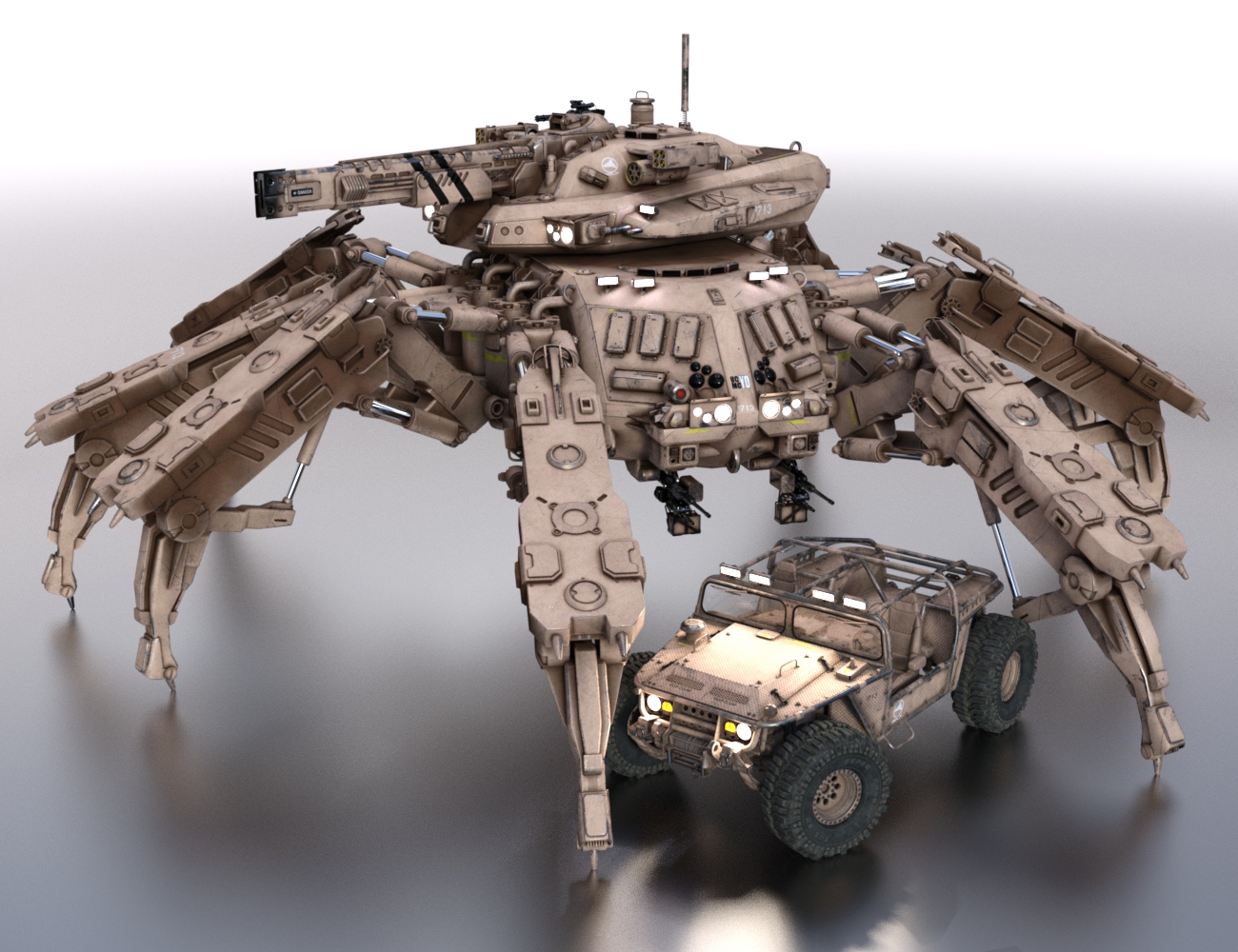 LG80 Spider Mech | Daz 3D