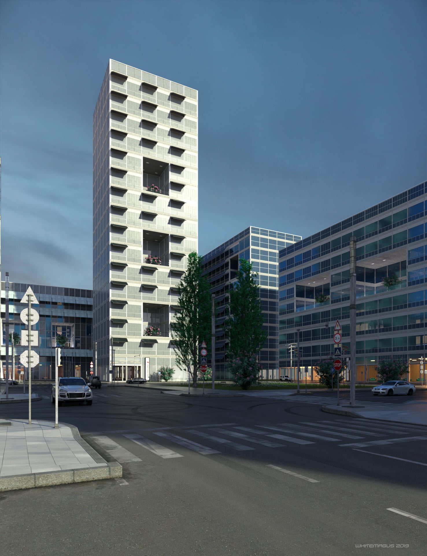 Contemporary Buildings Hyper Kit | Daz 3D