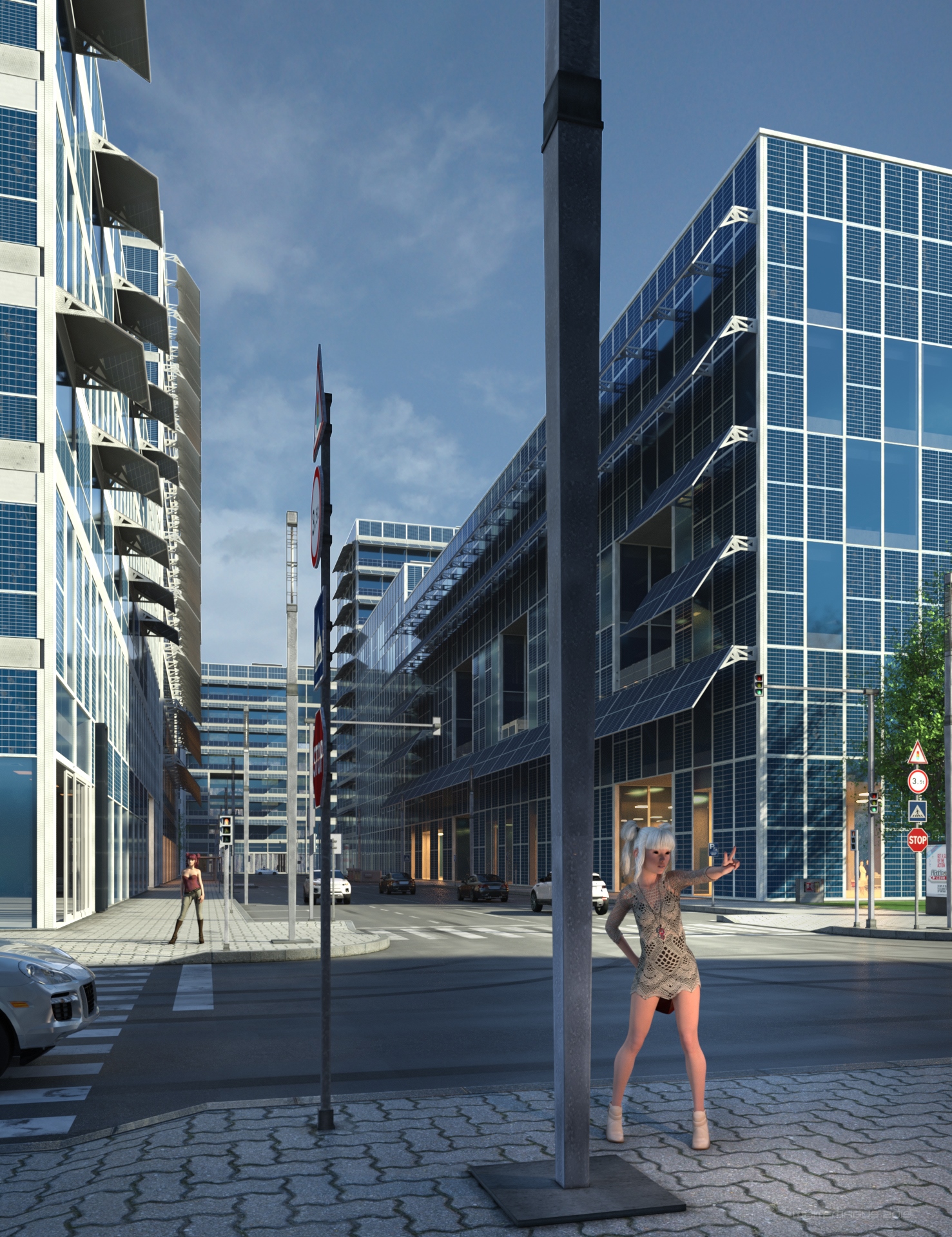 Contemporary Buildings Hyper Kit | Daz 3D