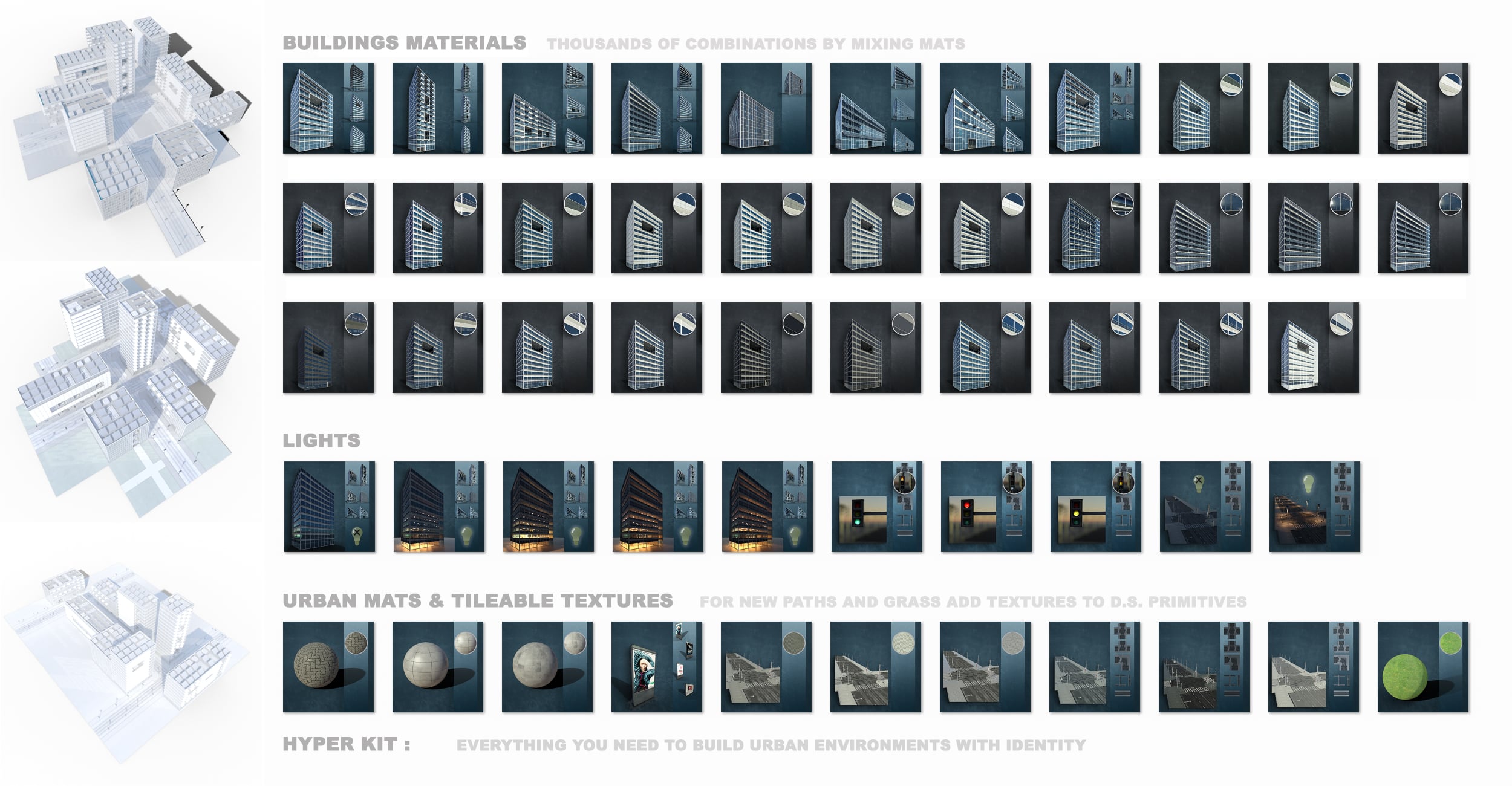 Contemporary Buildings Hyper Kit | Daz 3D