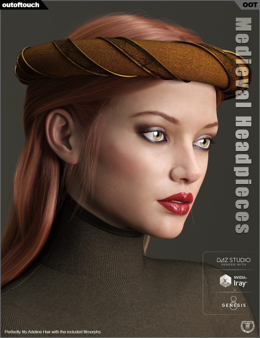 High Fantasy Adeline Clothing, Character and Hair Bundle | Daz 3D