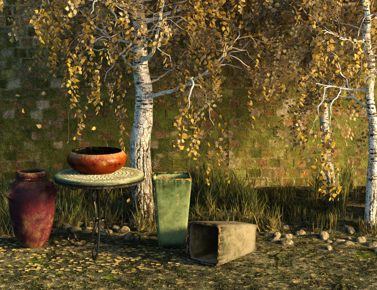 v176 Iray Birch Grove | Daz 3D