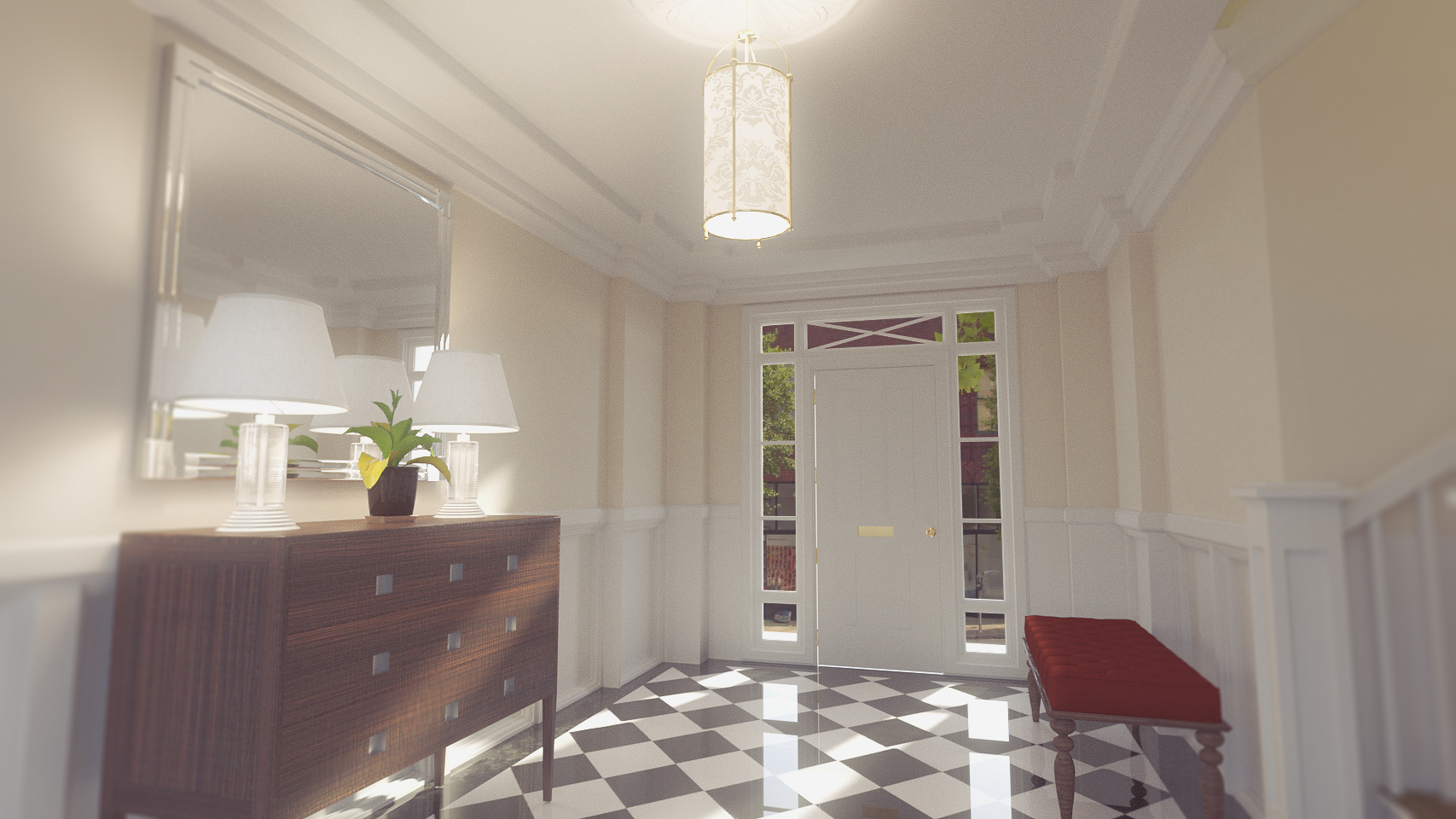 Vintage Hallway | Daz 3D