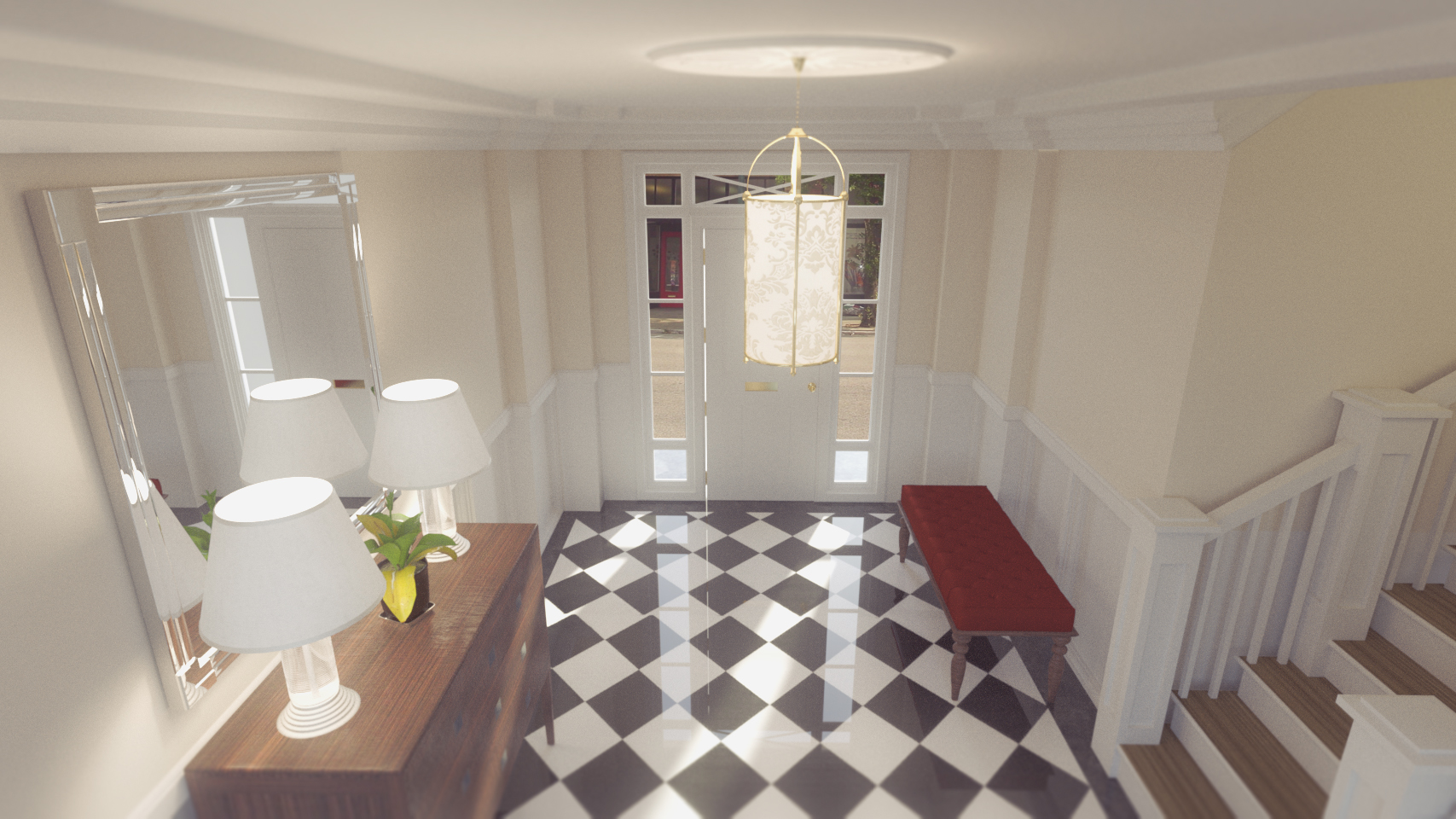 Vintage Hallway | Daz 3D