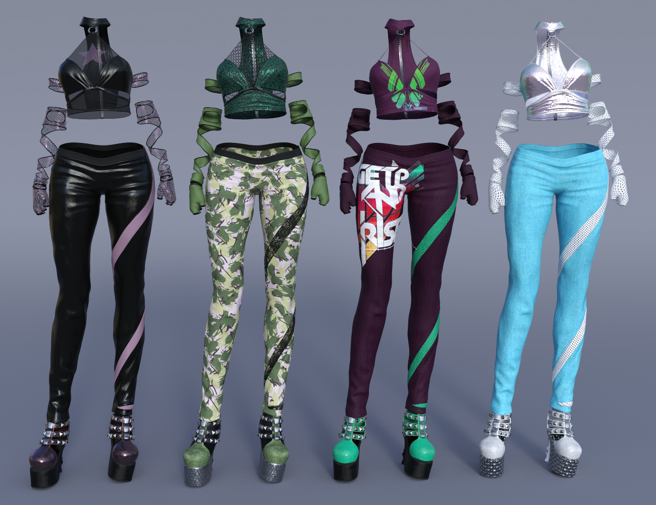 Charmer Outfit Textures | Daz 3D