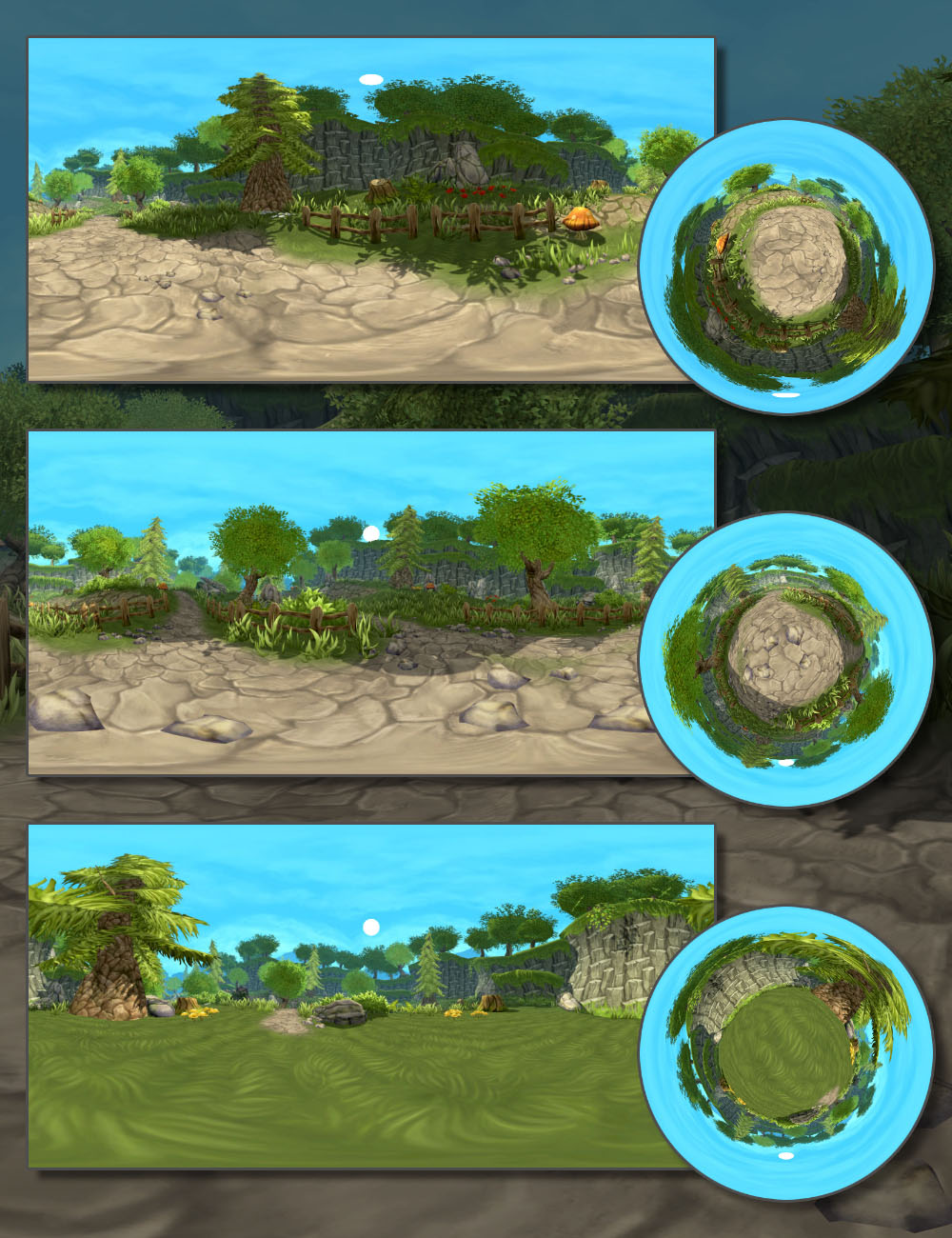 Toon IBL - Cartoon Forest HDRI | Daz 3D