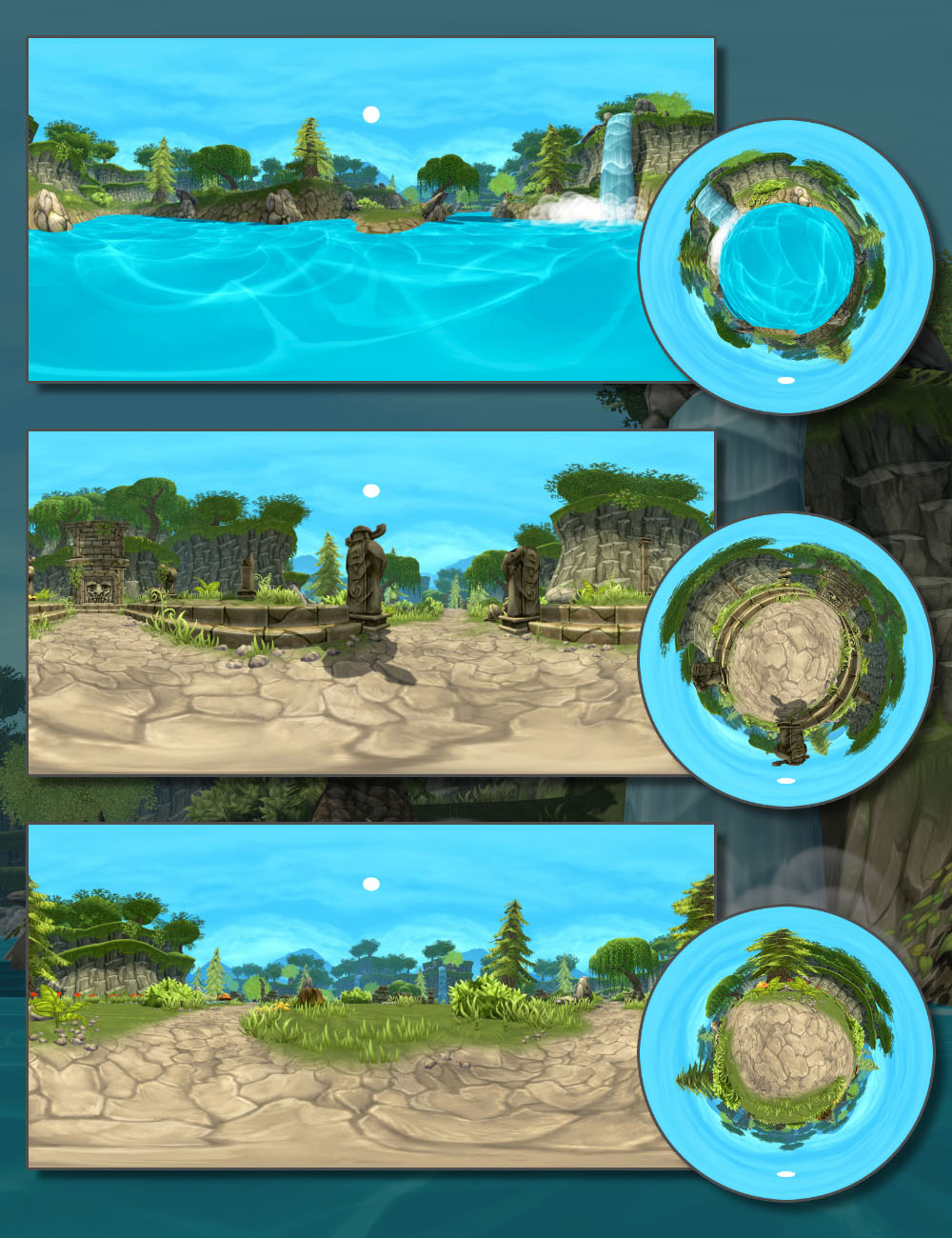 Toon IBL - Cartoon Forest HDRI | Daz 3D