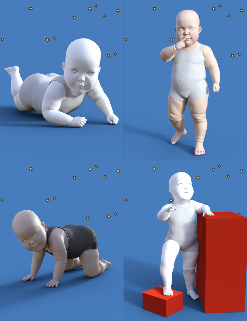 Baby Props N Poses for Genesis 8 | Daz 3D