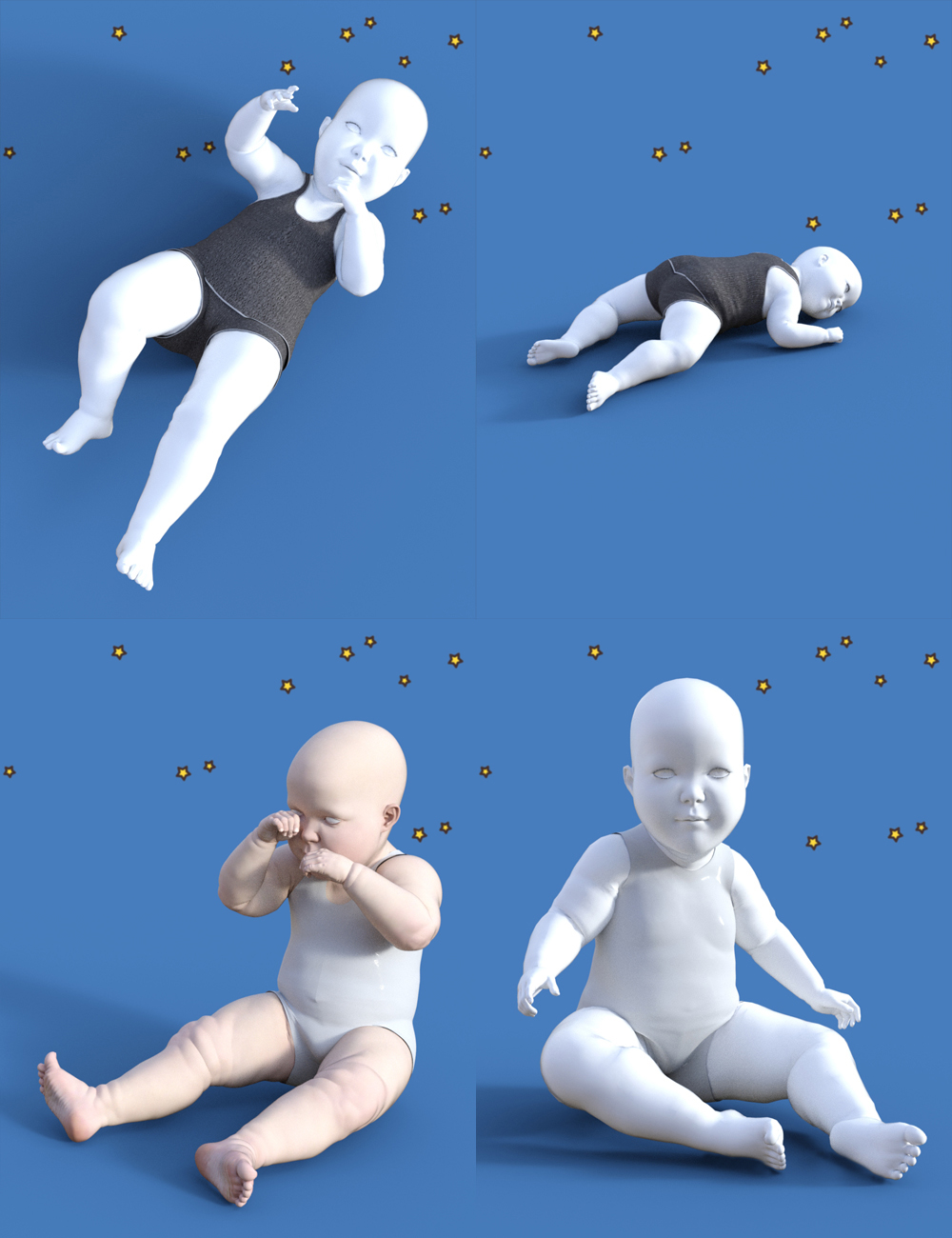 Baby Props N Poses for Genesis 8 | Daz 3D