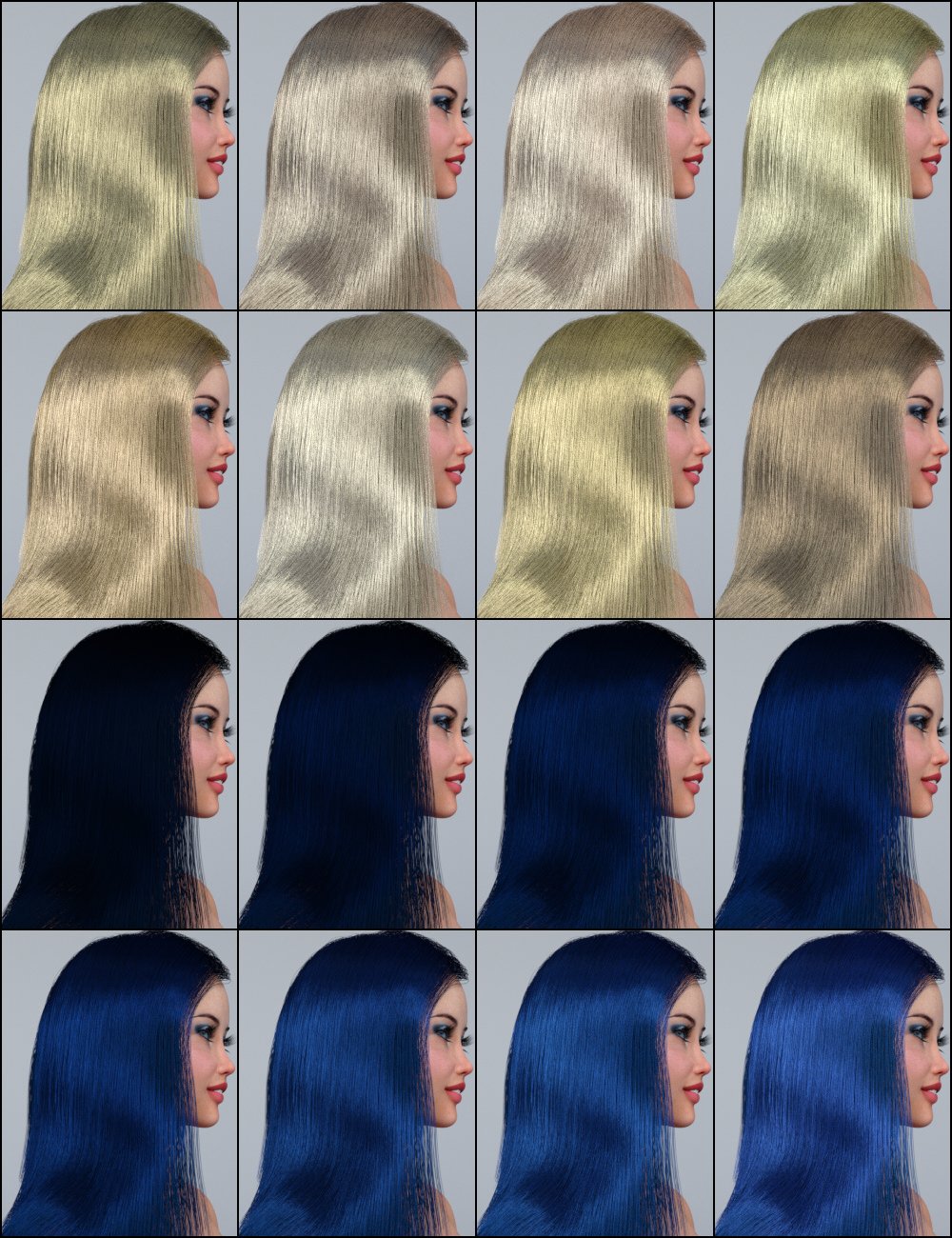 Mmx Blended Dual Lobe Hair Shader Toolkit For Iray Daz 3d 