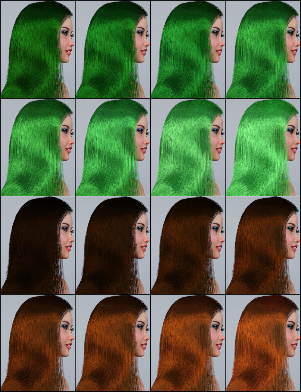 MMX Blended Dual Lobe Hair Shader Toolkit for Iray | Daz 3D