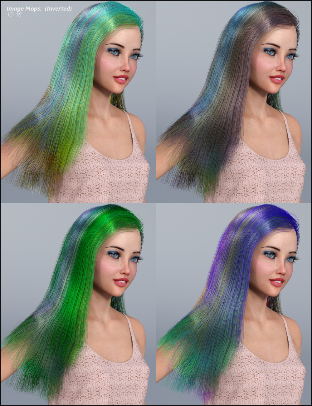 MMX Blended Dual Lobe Hair Shader Toolkit for Iray | Daz 3D
