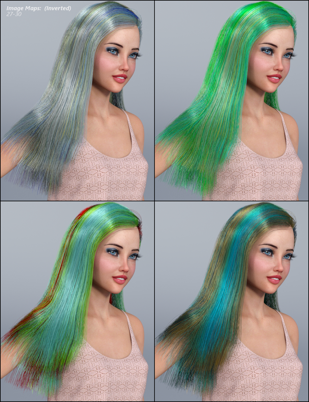 MMX Blended Dual Lobe Hair Shader Toolkit for Iray | Daz 3D