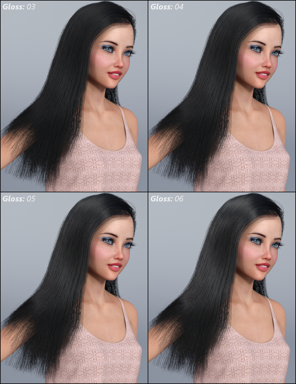 MMX Blended Dual Lobe Hair Shader Toolkit for Iray | Daz 3D