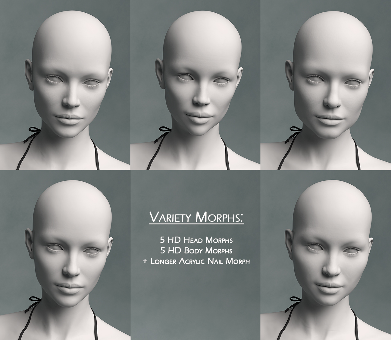 Variety HD Character Morphs for Genesis 8 Female | Daz 3D
