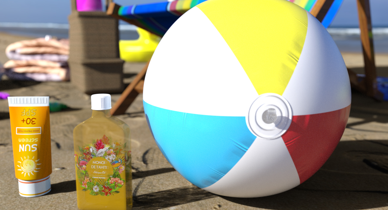 California Summer Beach Props | Daz 3D