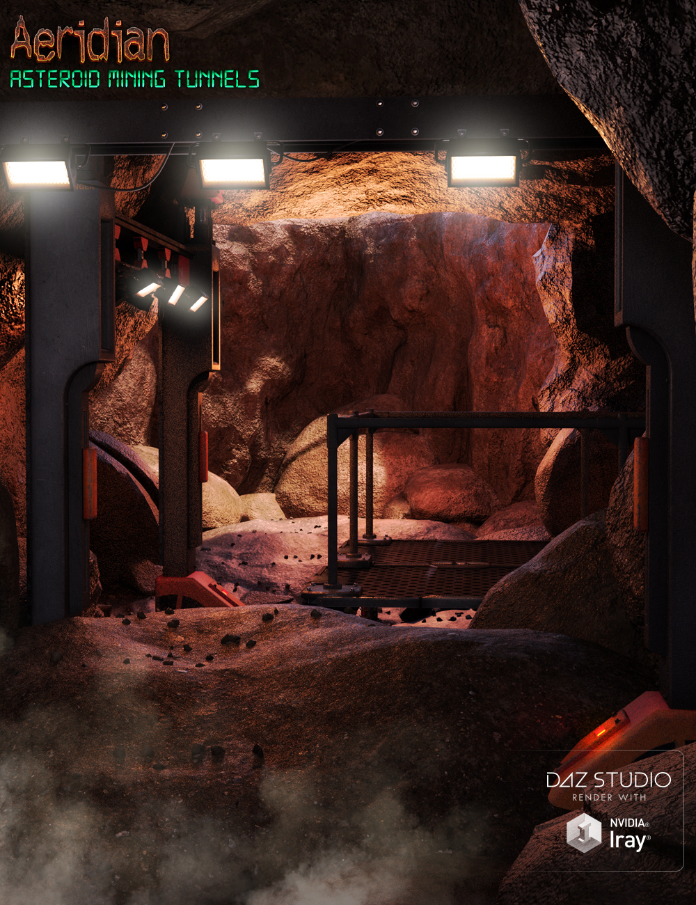 Aeridian Modular Asteroid Mining Tunnels | Daz 3D