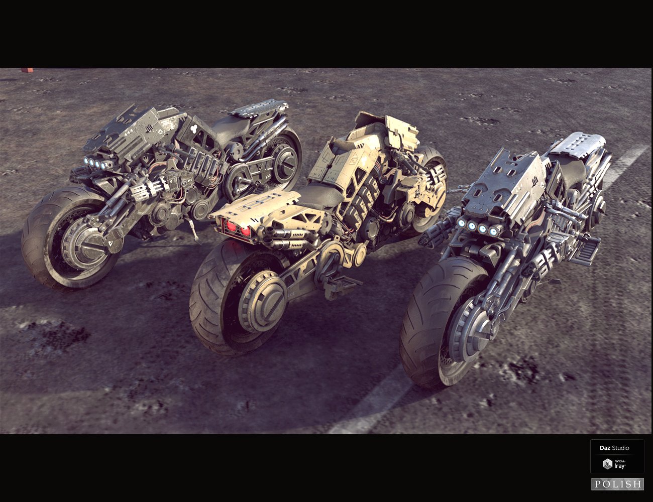 Cyborg Motorbike | Daz 3D