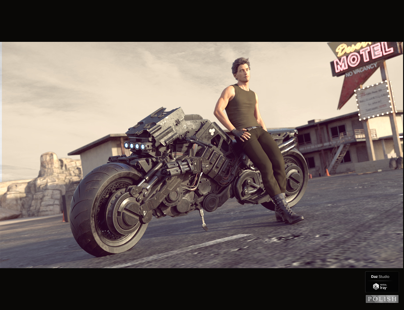 Cyborg Motorbike | Daz 3D