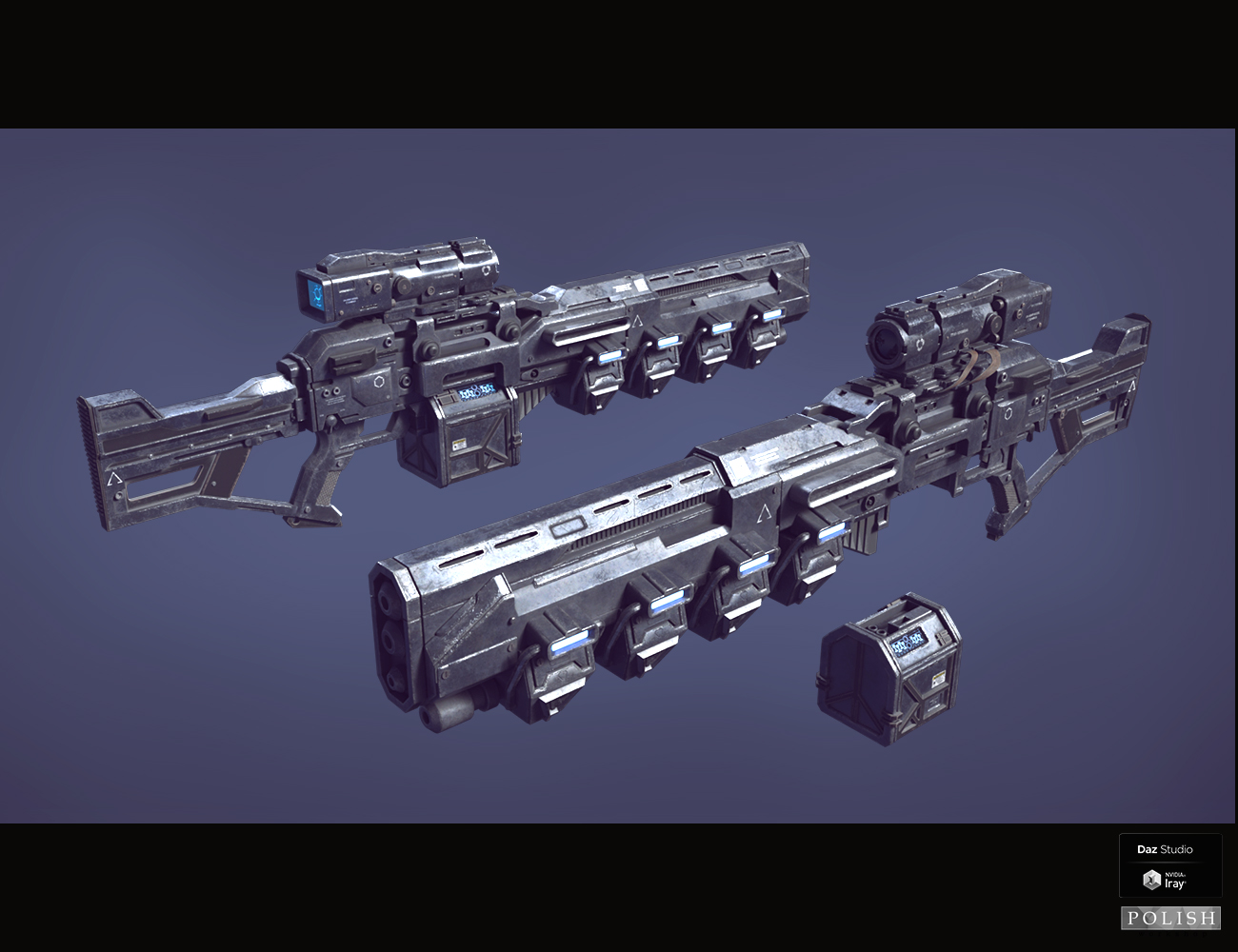 Cyborg Weapon Collection | Daz 3D