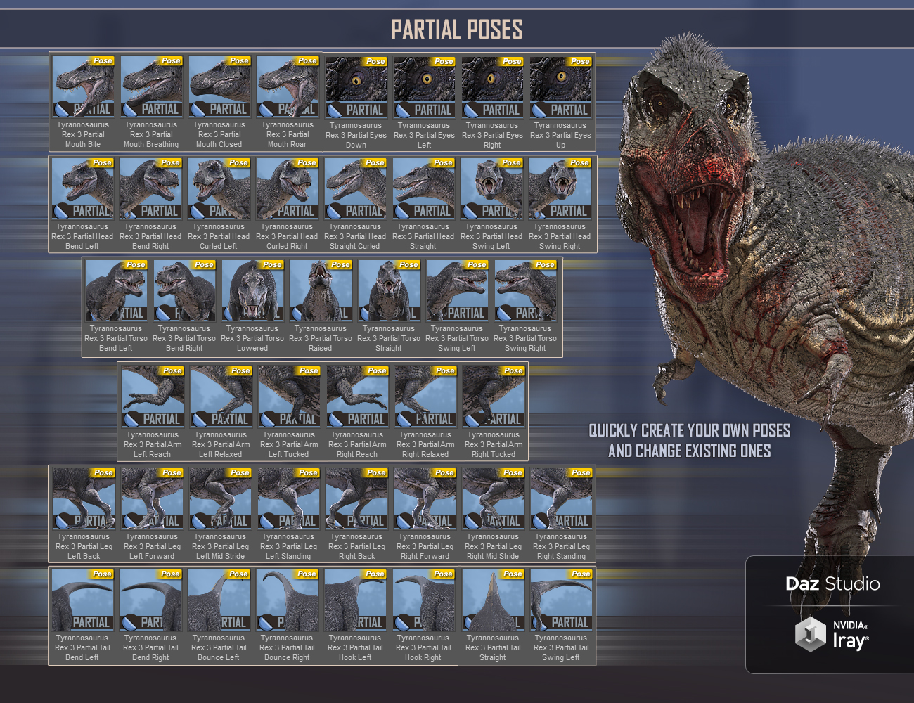 Tyrannosaurus Rex 3 Expansion | Daz 3D