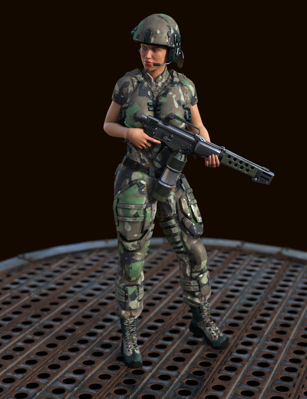 UCMC Add-on for ATLAS Armored Suit for Genesis 8 Female | Daz 3D