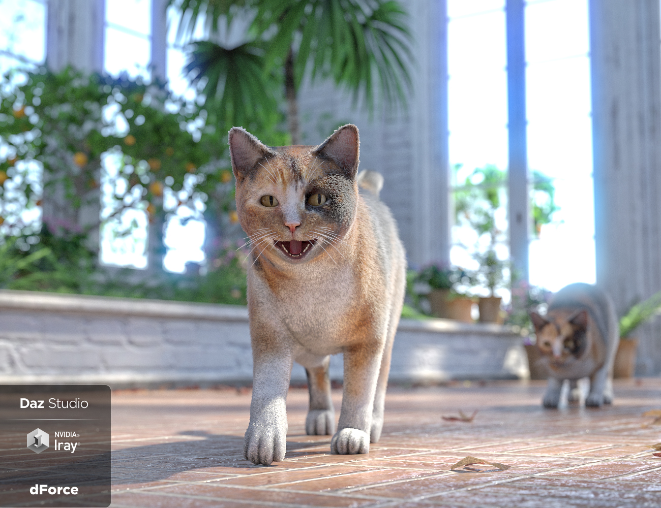 Daz House Cat with dForce Hair | Daz 3D