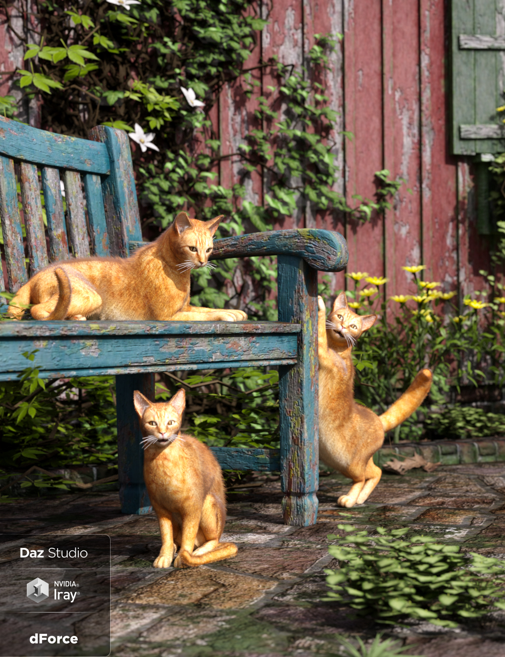 Daz House Cat with dForce Hair | Daz 3D