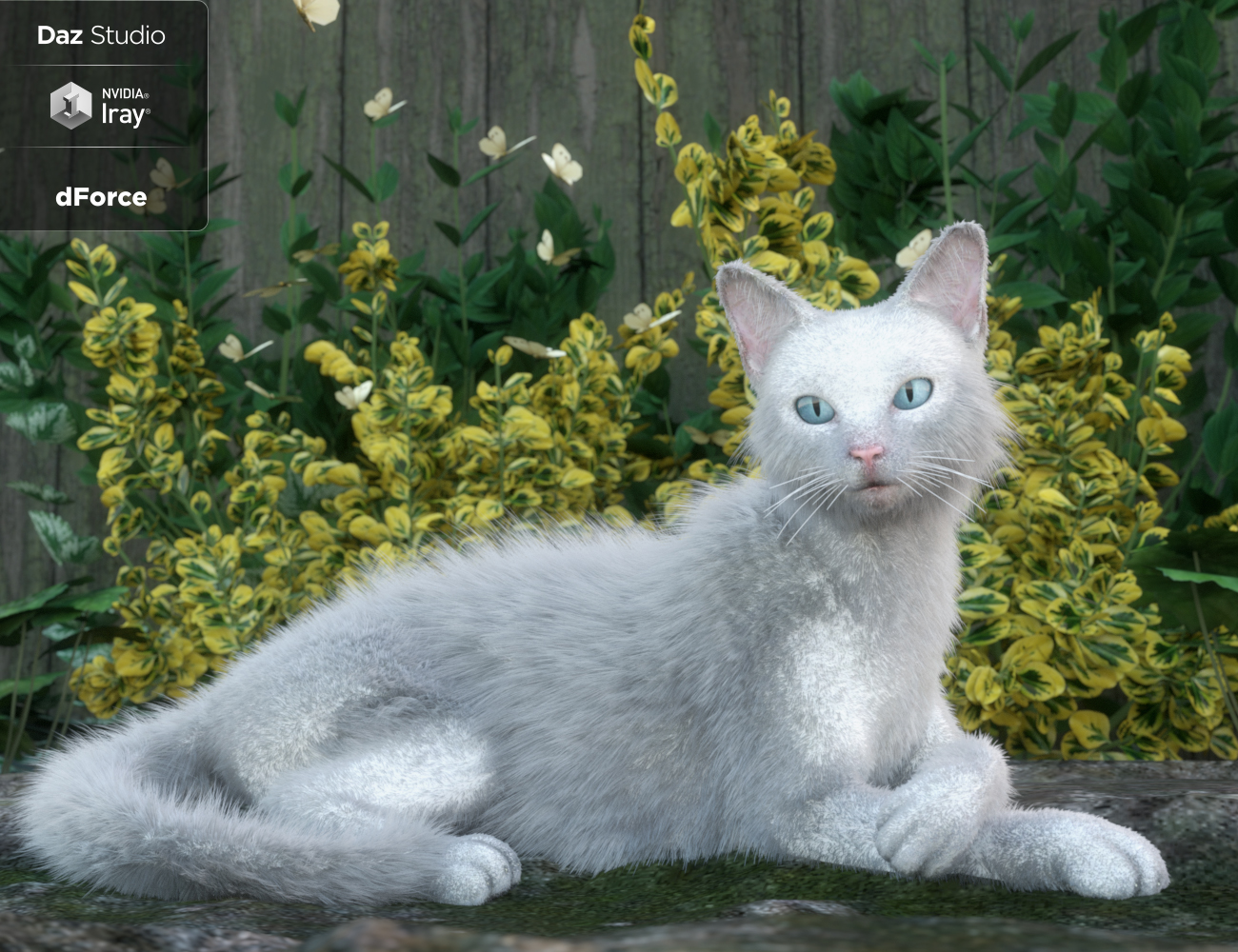 Daz House Cat with dForce Hair | Daz 3D