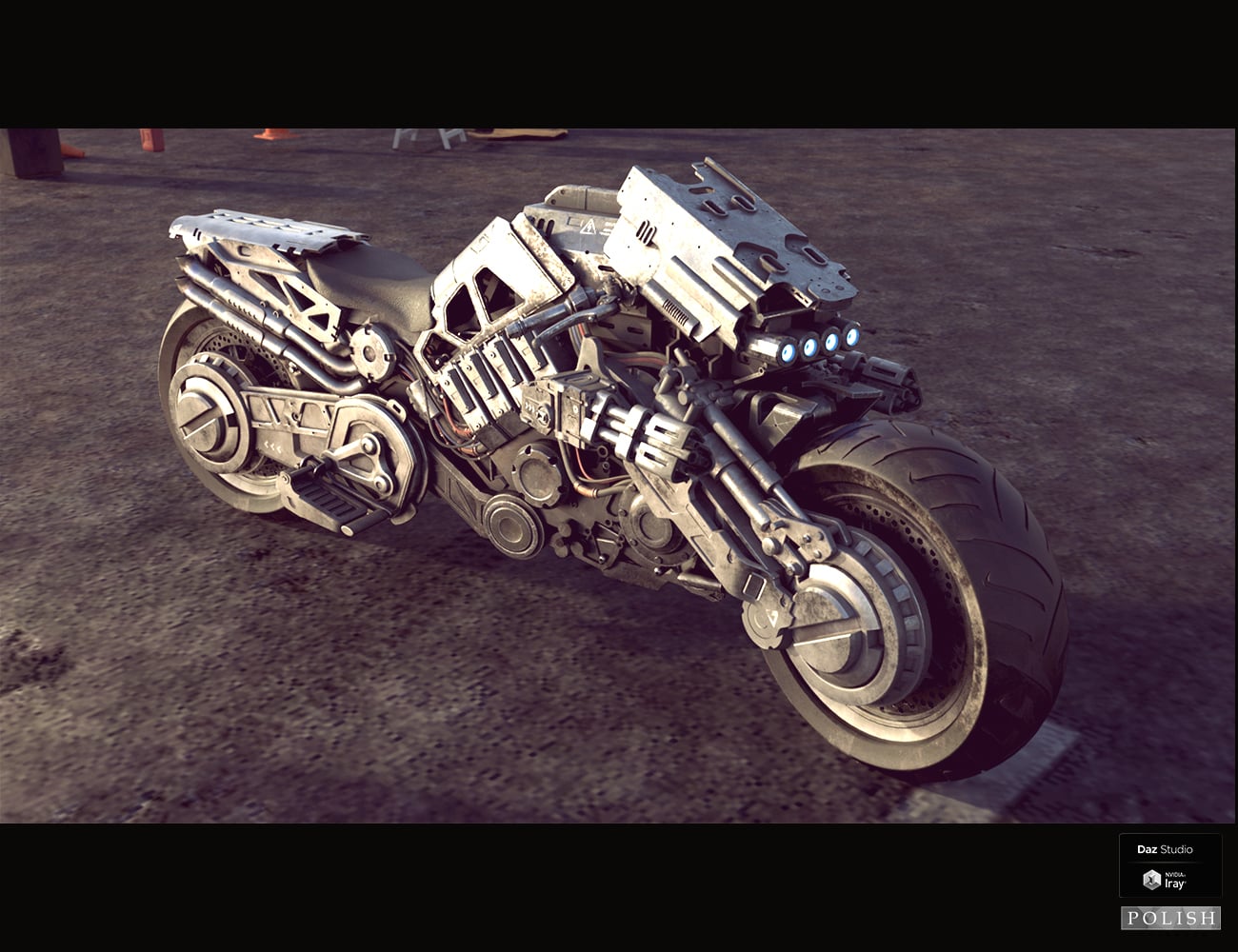 Cyborg Motor Bike Bundle | Daz 3D